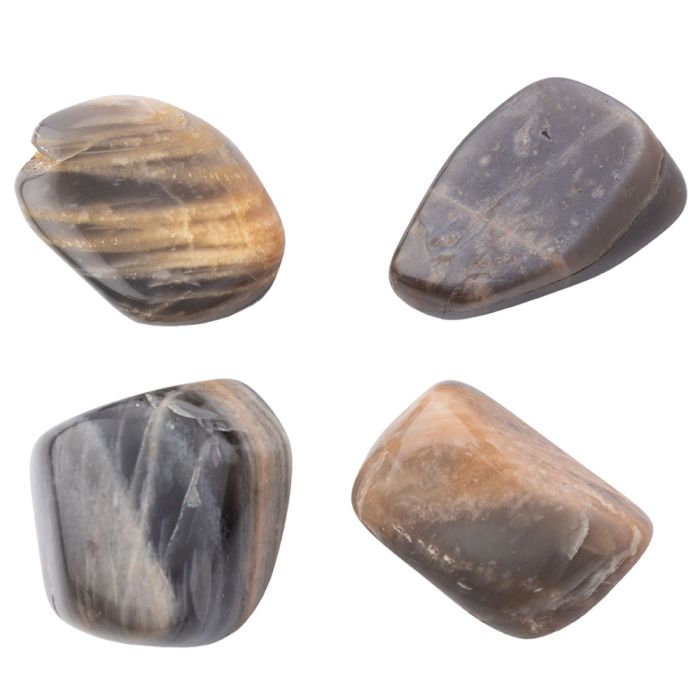 Black Moonstone Large Tumblestone 30-40mm, India (100g)